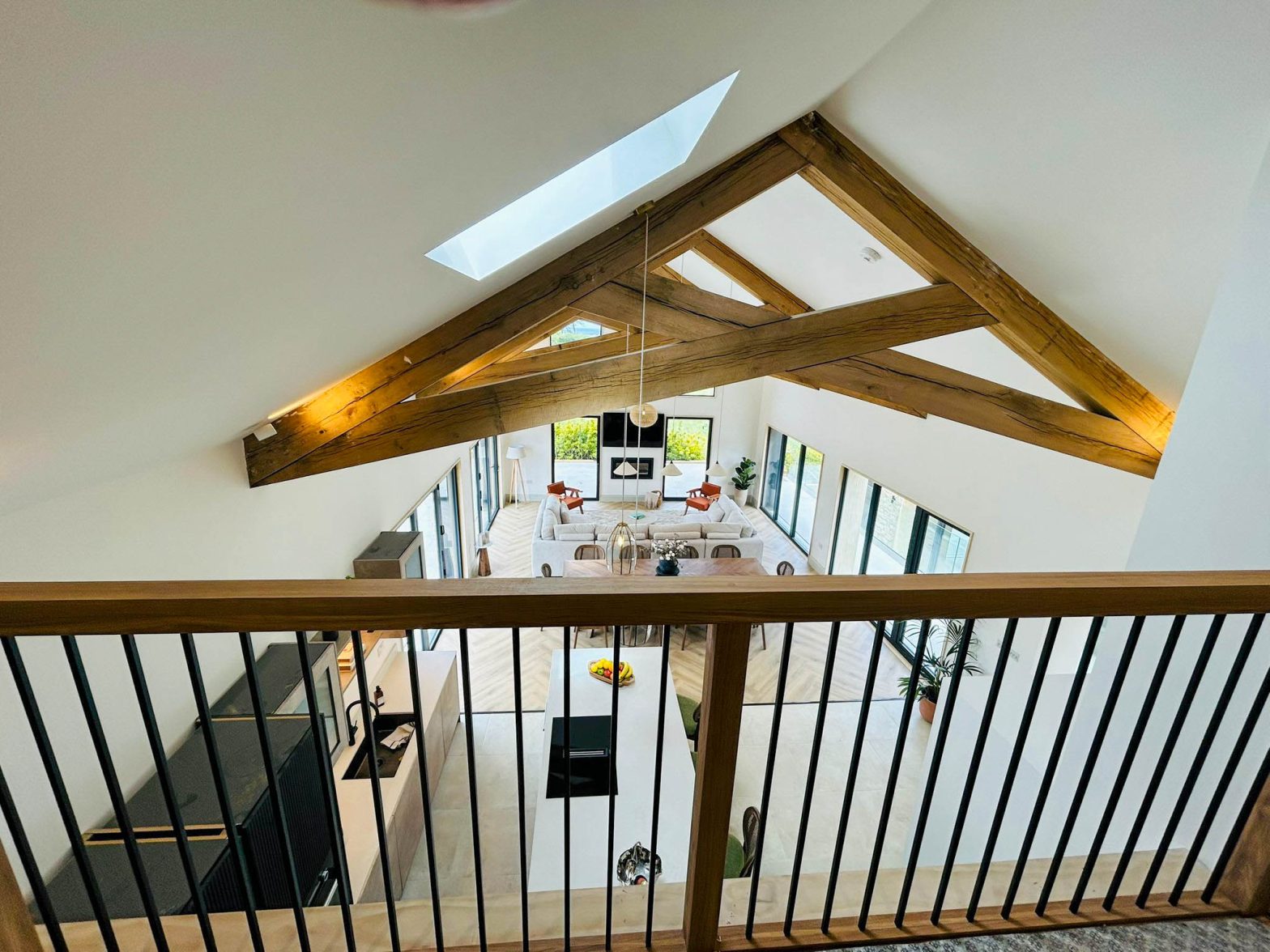 Scissor trusses by Hardwoods Group